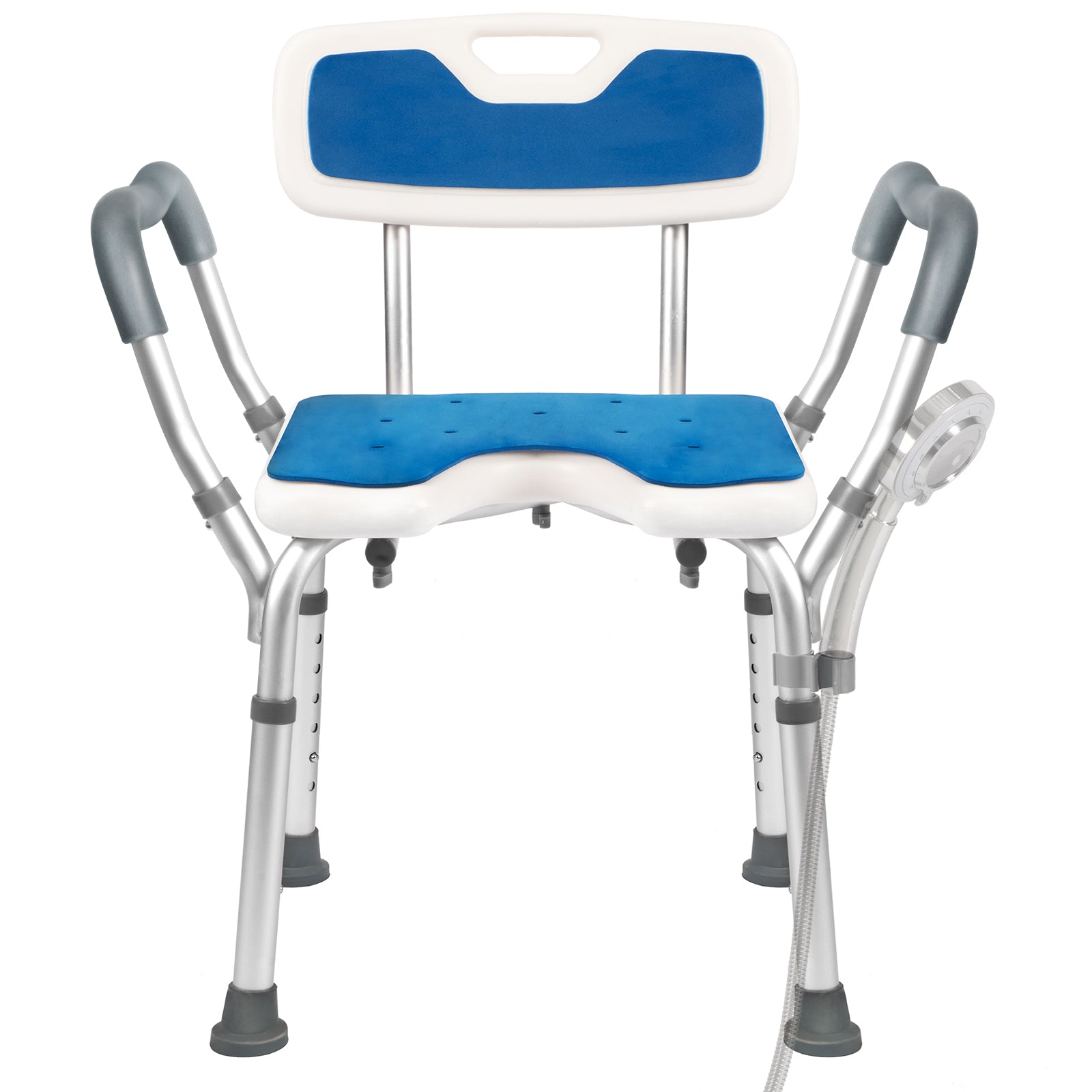 Extra Wide Shower Chair with Arms and Back, Heavy Duty 500lbs – Living ...